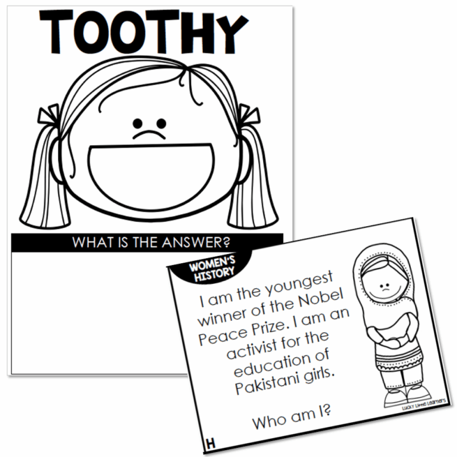 Toothy - Social Studies -2nd Grade - Women's History - Lucky Little ...