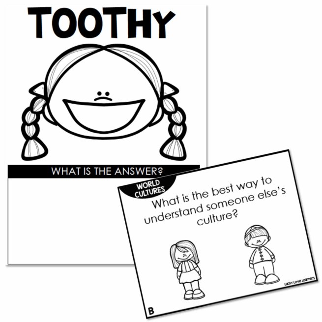 Toothy - Social Studies -2nd Grade - World Cultures - Lucky Little Learners
