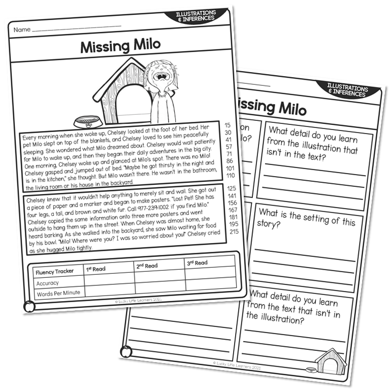 2nd Grade Using Illustrations Making Inferences Reading Passage ...