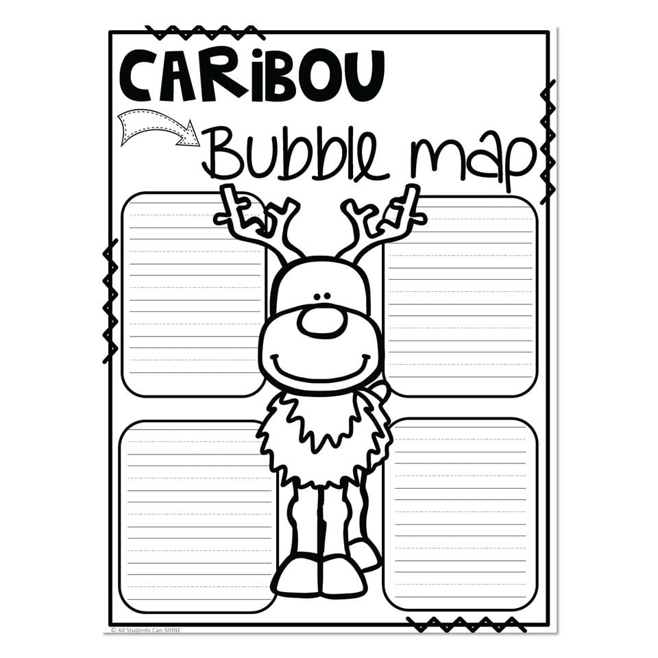 Arctic Animals Unit - Arctic Animals Bubble Maps - Lucky Little Learners