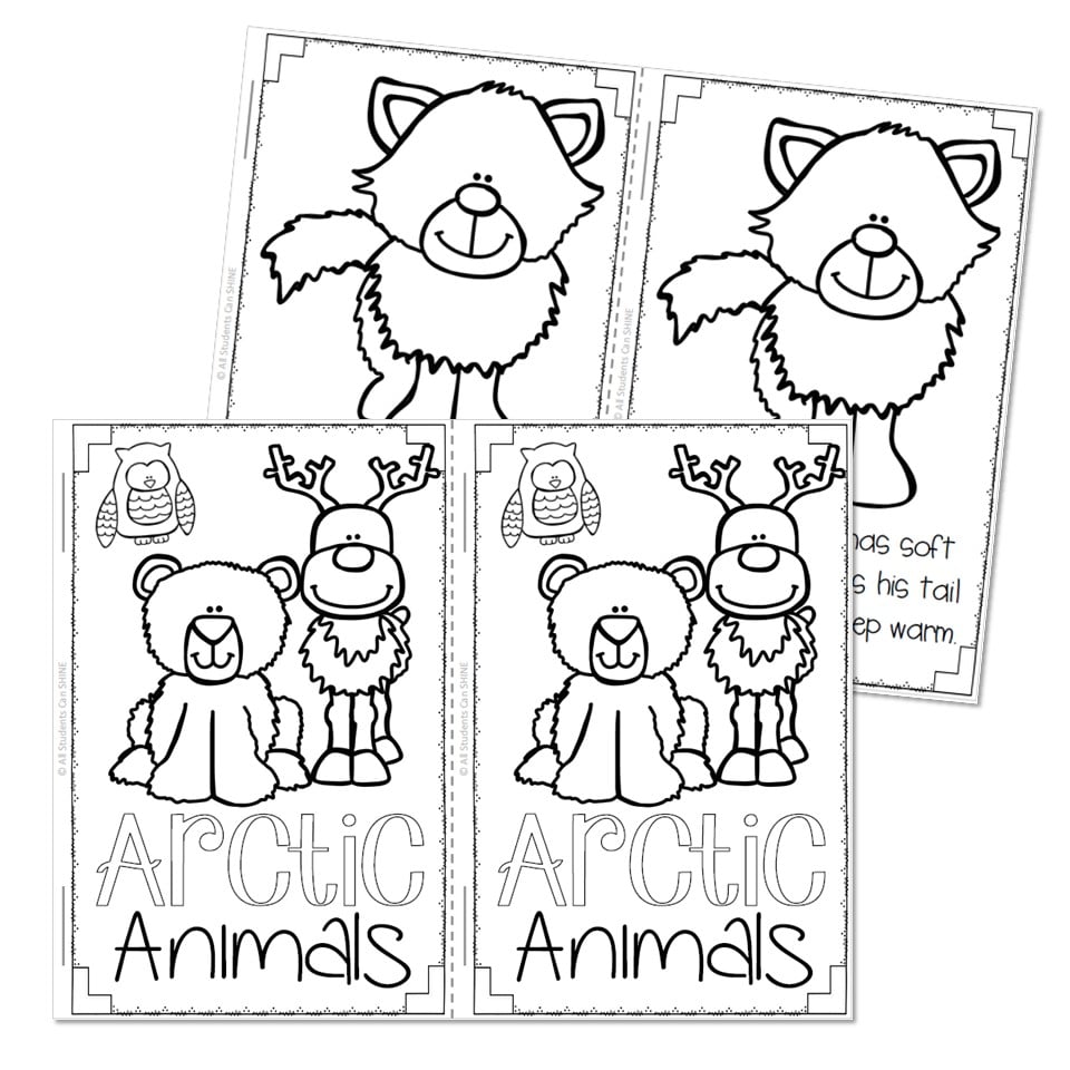 Arctic Animals Unit - Arctic Animals Fact Book - Lucky Little Learners