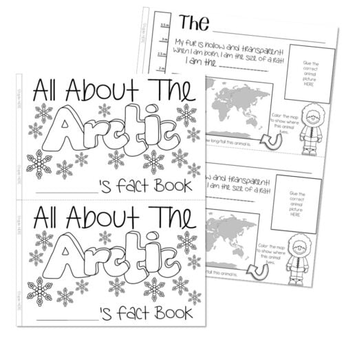 Arctic Animals Unit - Mini Fact Book - All About the Arctic ...