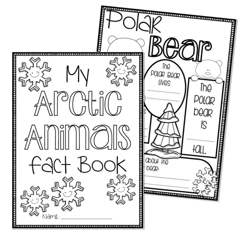 Arctic Animals Unit - My Arctic Animals Fact Book - Lucky Little Learners