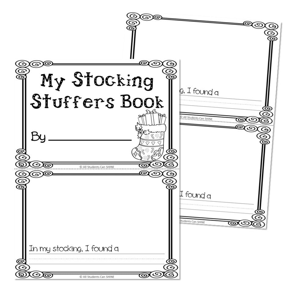 Christmas Stocking Craftivity - My Stocking Stuffers Book - Lucky ...