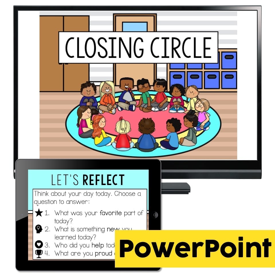 Closing Circle Slides - PowerPoint - Lucky Little Learners