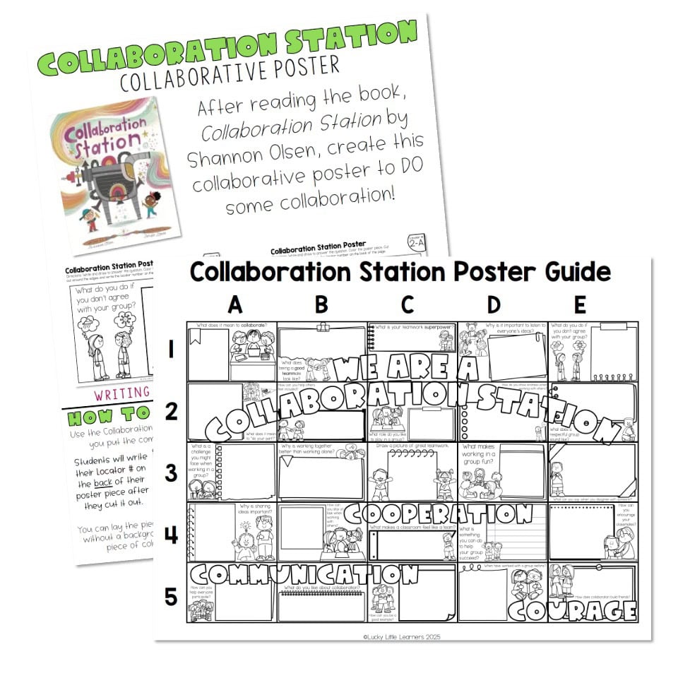 Collaboration Station - Collaborative Poster - Lucky Little Learners