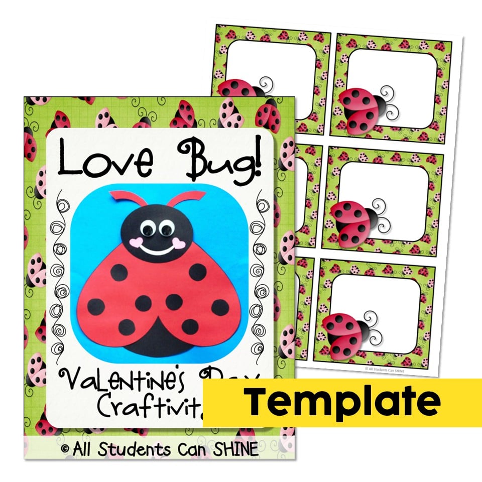 Craftivities - Valentine's Day - Love Bug - Sight Word Game - Bzzz ...