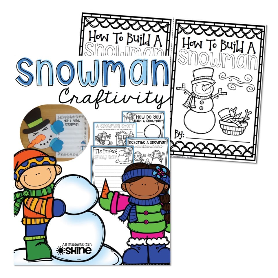 Craftivities - Winter - Snowman - How to Build a Snowman Booklet ...