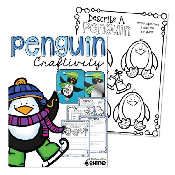 Craftivities - Winter - Penguin - Describe a Penguin - Lucky Little ...