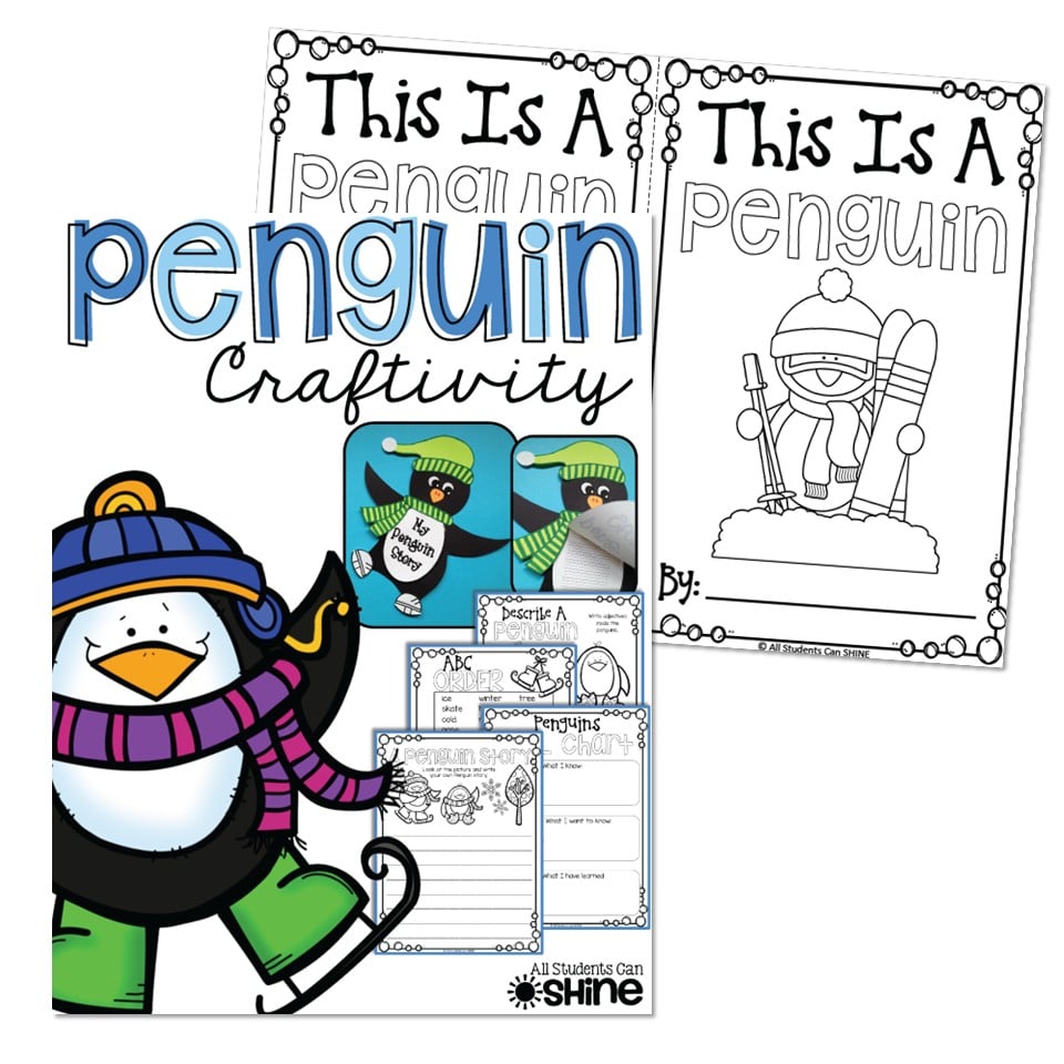 Craftivities - Winter - Penguin - This is a Penguin Booklet - Lucky ...