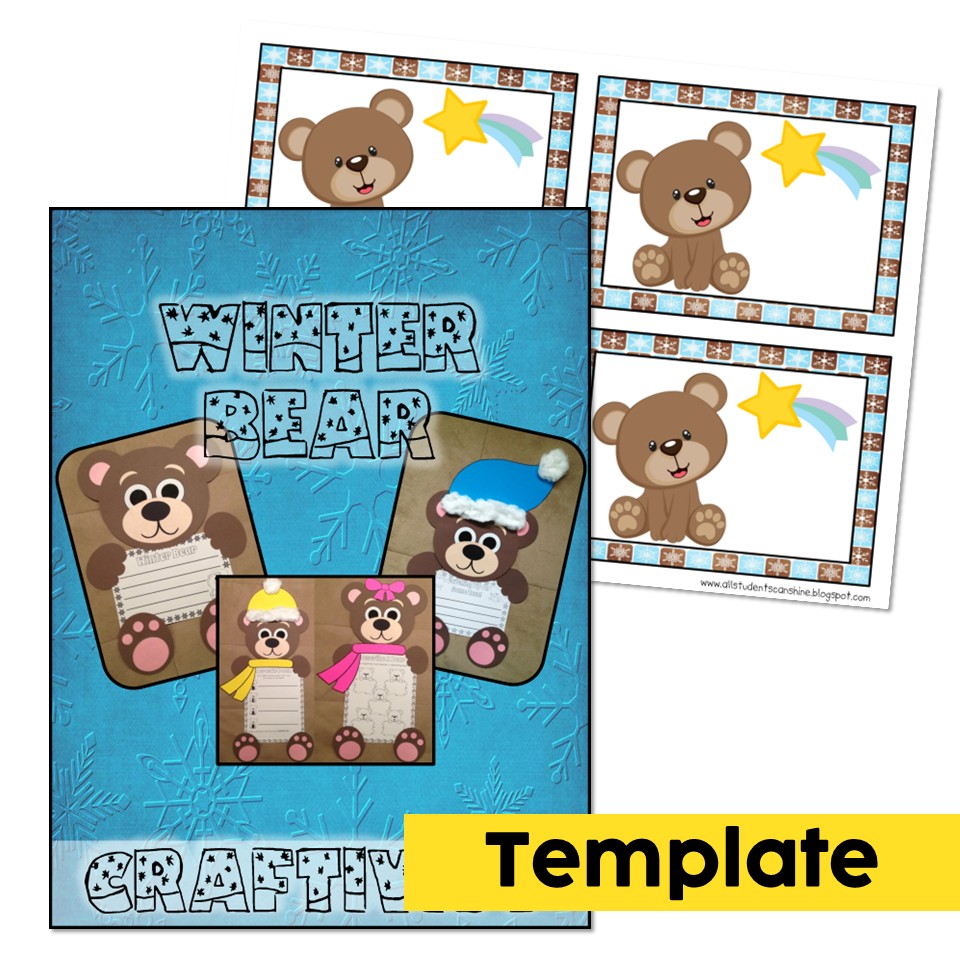 Craftivities - Winter - Winter Bear - ABC Order Template - Lucky Little ...