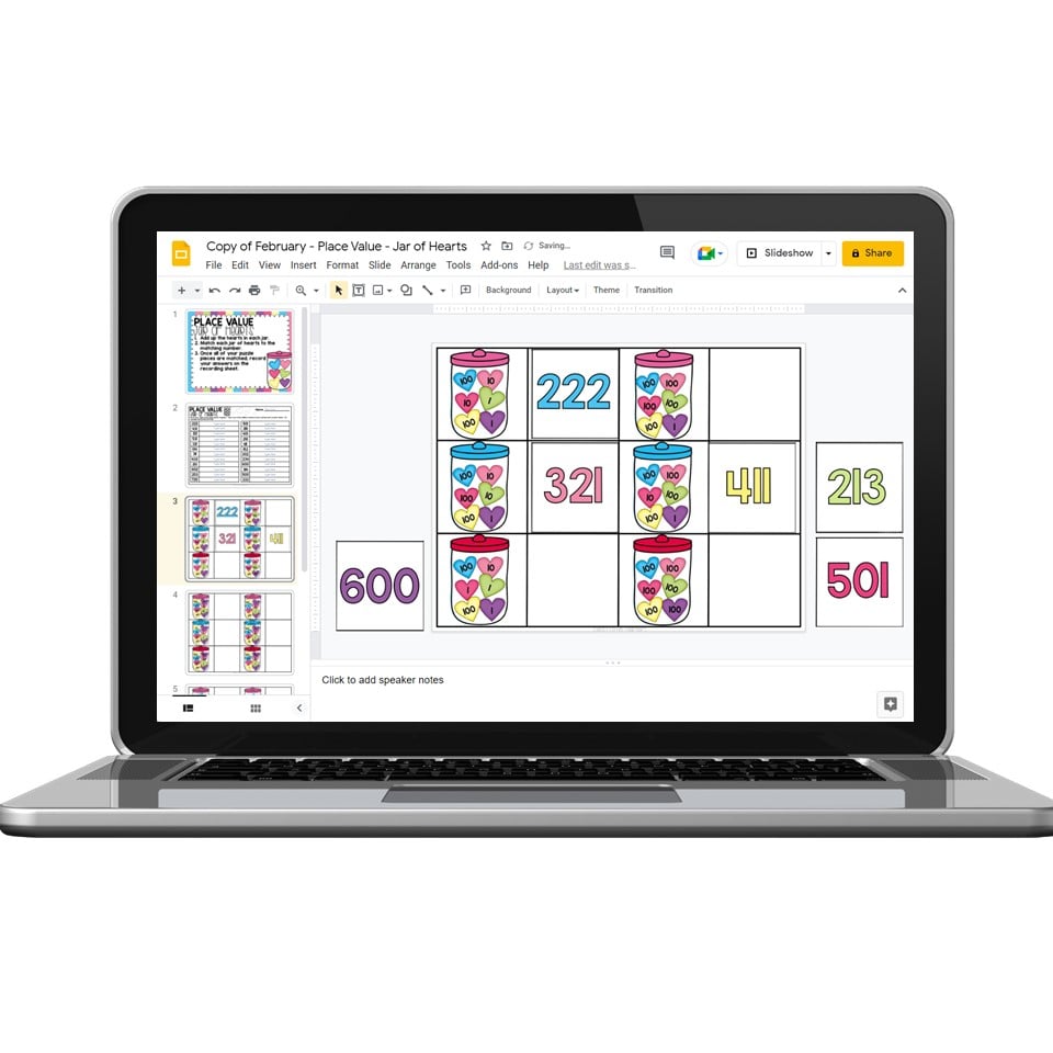 Digital - 2nd Grade February Math Center - Place Value - Lucky Little ...