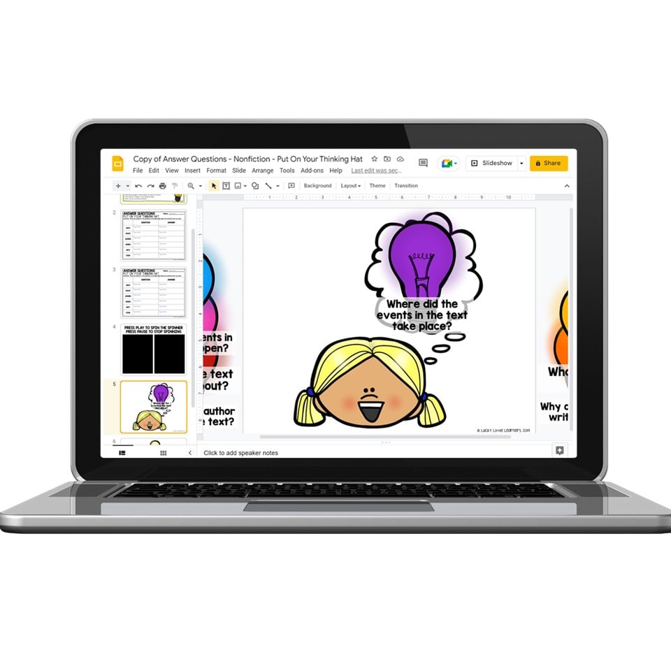 Digital - 2nd Grade Reading Center - Answering Questions - Nonfiction ...
