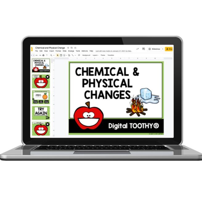 Digital Toothy - Science - 2nd Grade - Chemical and Physical Change ...
