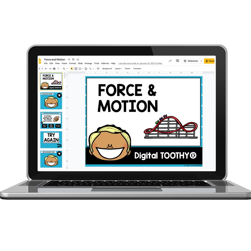 Digital Toothy - Science - 2nd Grade - Force and Motion - Lucky Little ...