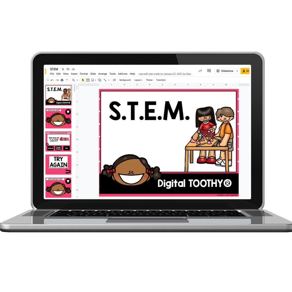 Digital Toothy - Science - 2nd Grade - STEM - Lucky Little Learners