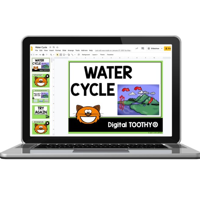 Digital Toothy - Science - 2nd Grade - Water Cycle - Lucky Little Learners