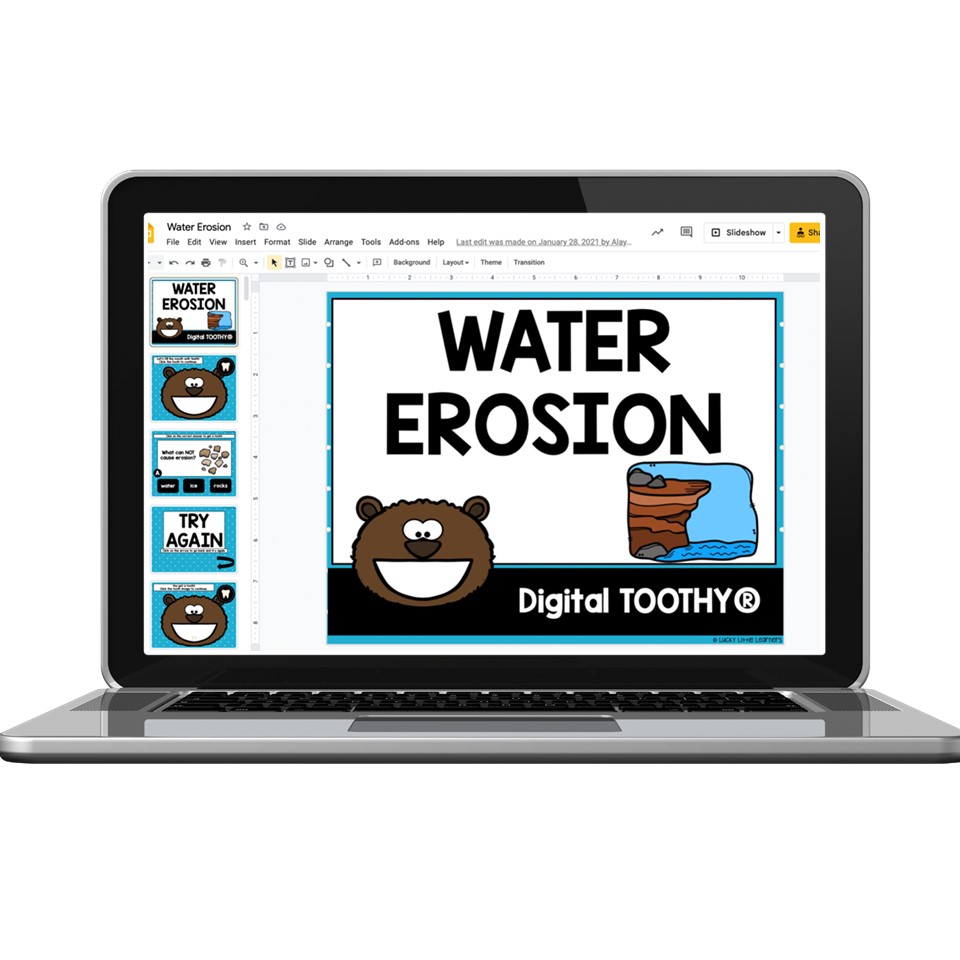 Digital Toothy - Science - 2nd Grade - Water Erosion - Lucky Little ...