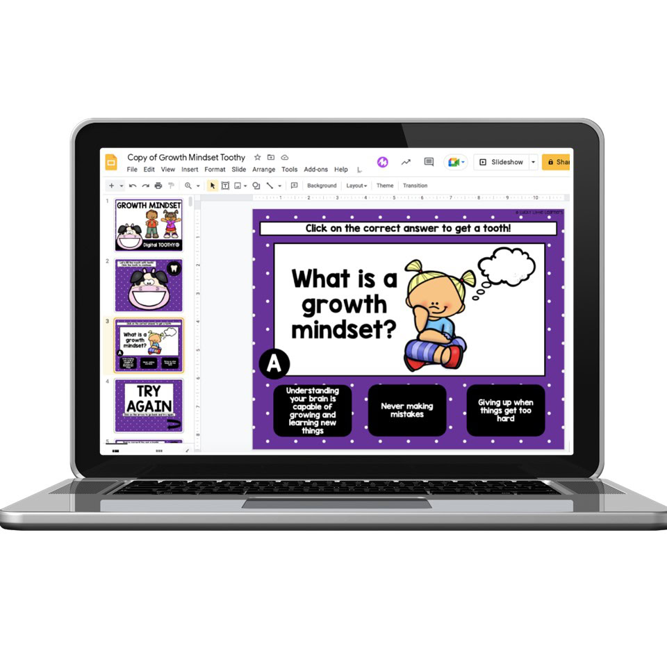 Digital Toothy - Social Emotional Learning - 1st and 2nd Grade - Growth ...