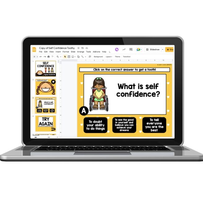 Digital Toothy - Social Emotional Learning - 1st and 2nd Grade - Self ...