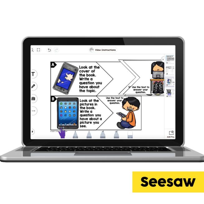 Digital Seesaw - 2nd Grade Reading Center - Asking Questions ...