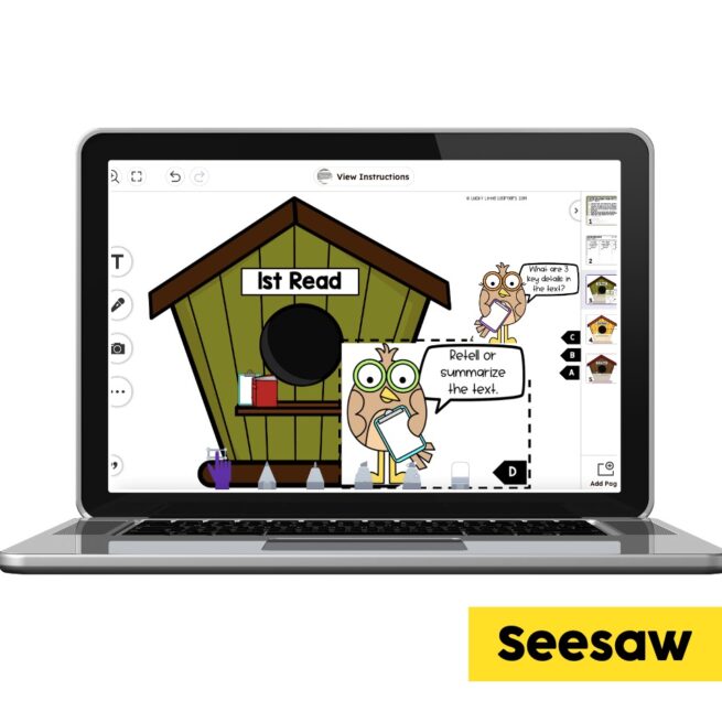 Digital Seesaw - 2nd Grade Reading Center - Close Reading Nonfiction ...