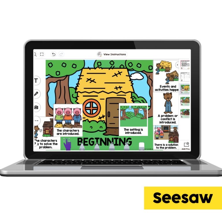 Digital Seesaw - 2nd Grade Reading Center - Fiction Story Structure ...