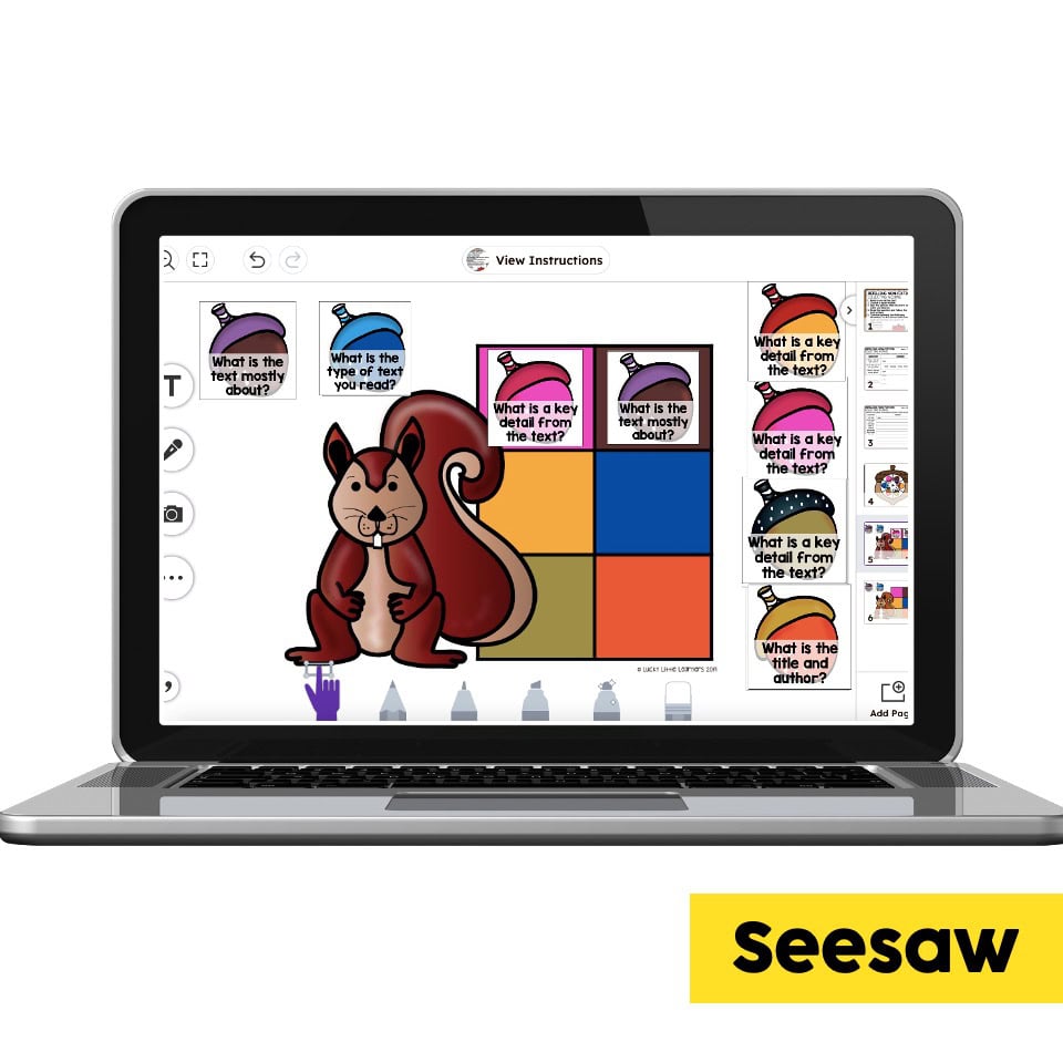 Digital Seesaw - 2nd Grade Reading Center - Retelling Nonfiction ...