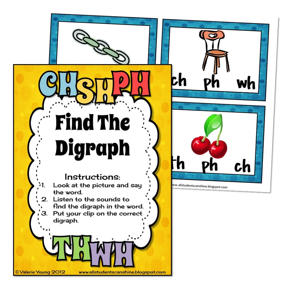 Digraphs Pack - Find the Digraph - Lucky Little Learners