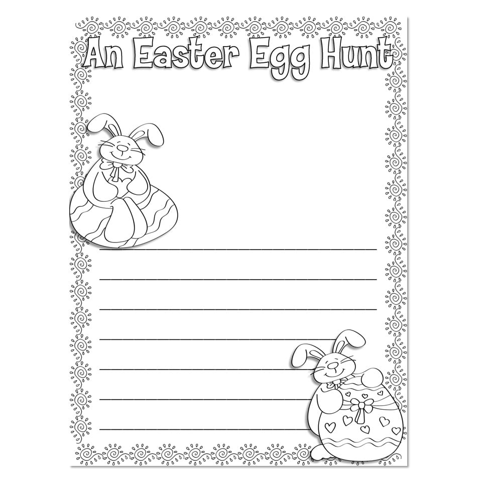 Easter Craftivity - Egg Hunt - Writing Prompt - An Easter Egg Hunt ...