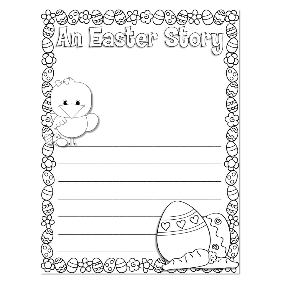 Easter Craftivity - Egg Hunt - Writing Prompt - An Easter Story - Lucky ...