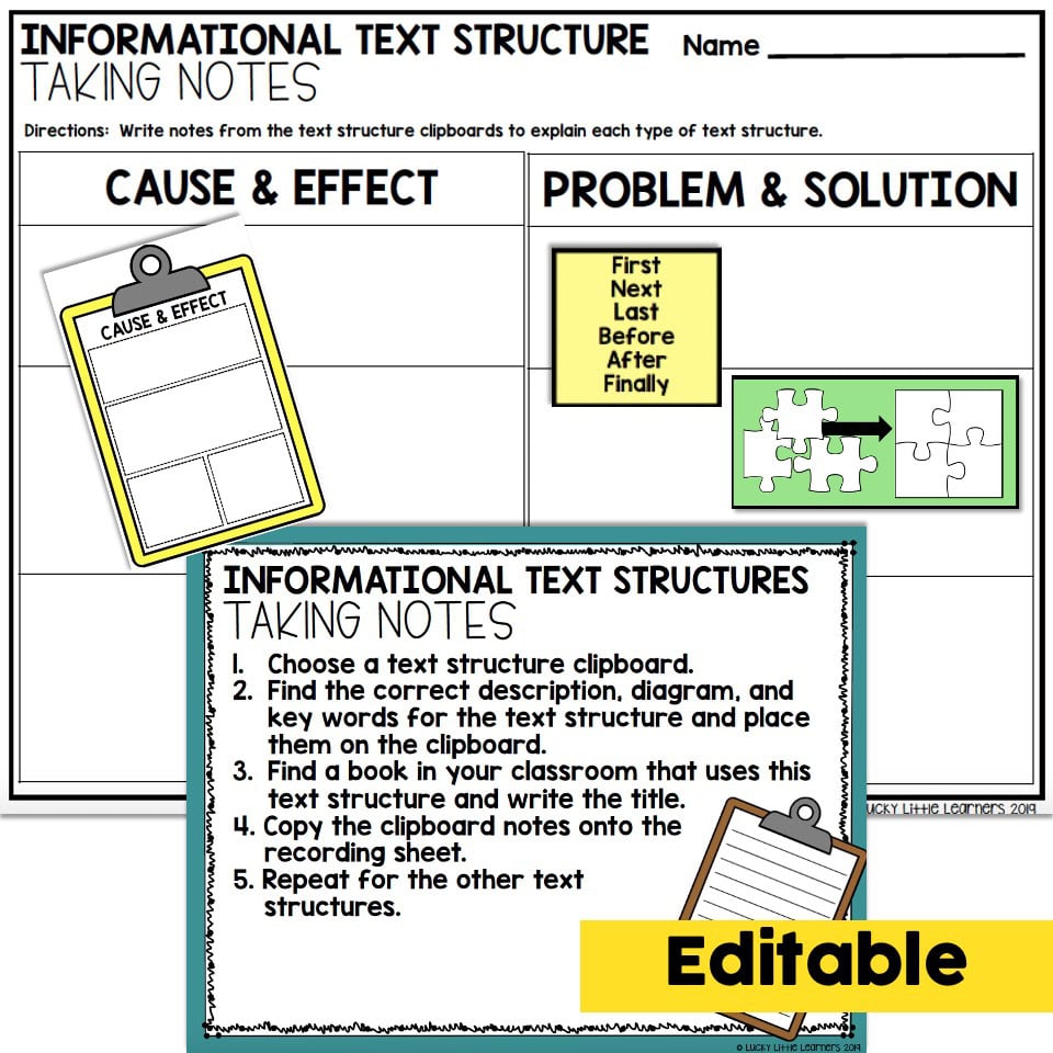 Editable - 2nd Grade Reading Center - Nonfiction and Informational Text ...