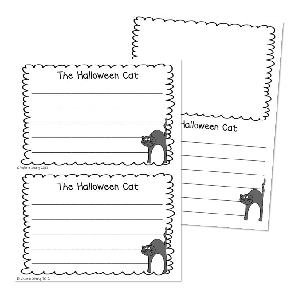 Halloween Cat Craftivity - Writing Prompt - Halloween Cat - Lucky ...