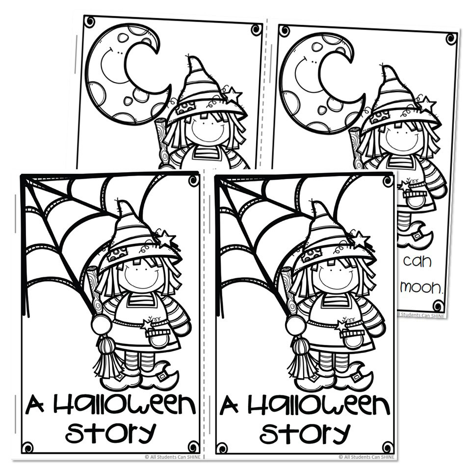 Halloween Literacy Pack - A Halloween Story Mini Book - Lucky Little ...