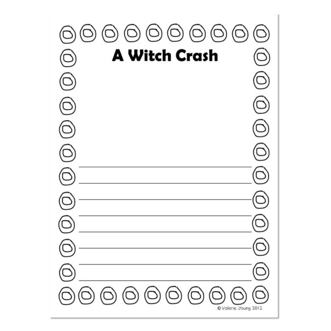 Halloween Witch Craftivity - Writing Prompt Full Page - Lucky Little ...