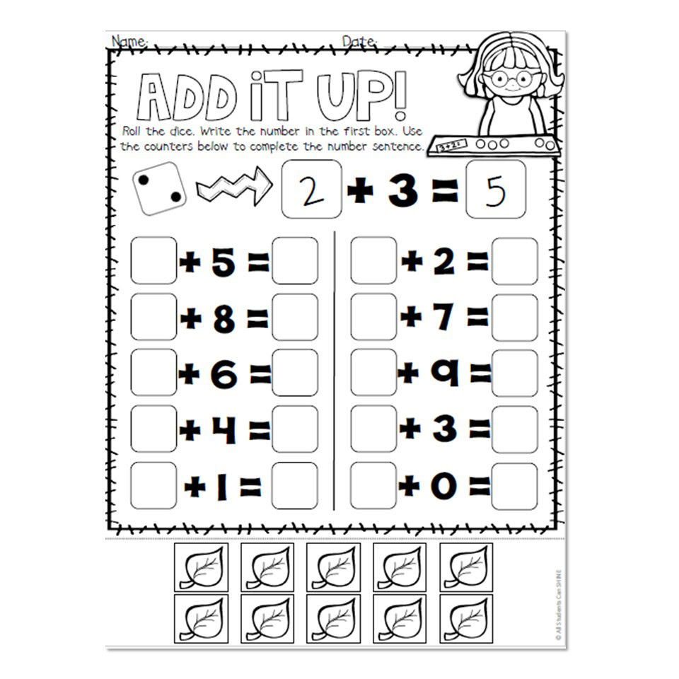Hands-On Addition - Add It Up - Lucky Little Learners