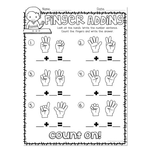 Hands-On Addition - Finger Adding - Lucky Little Learners