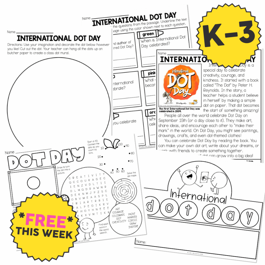 International Dot Day Sample Pack - Lucky Little Learners