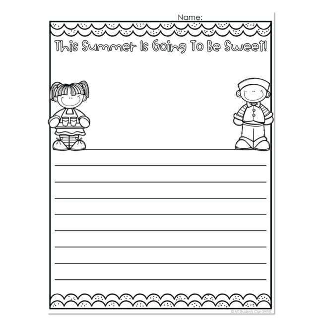 Lemonade Craftivity - Writing Prompt - This Summer is Going to Be Sweet ...