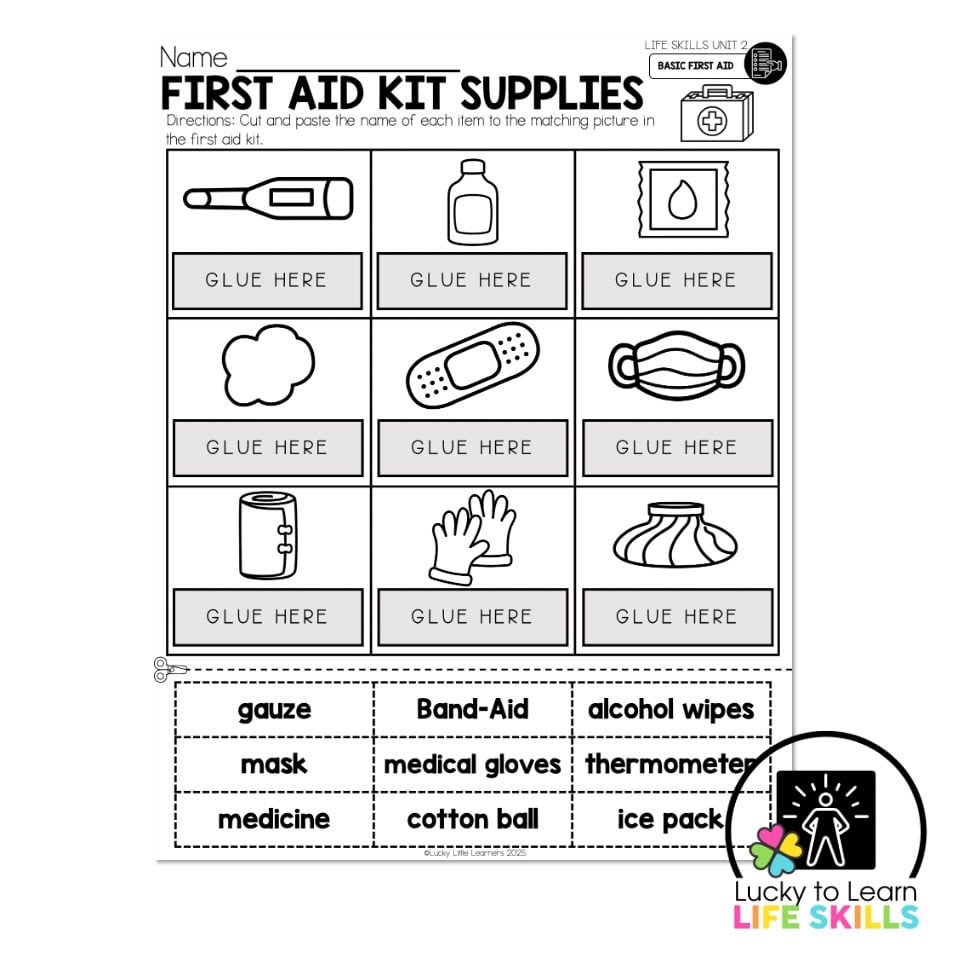 Lucky to Learn Life Skills - Unit 2 Safety First - Basic First Aid ...