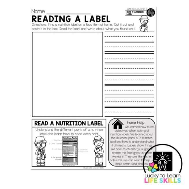 Lucky to Learn Life Skills - Unit 5 Healthy Living and Nutrition - Read ...