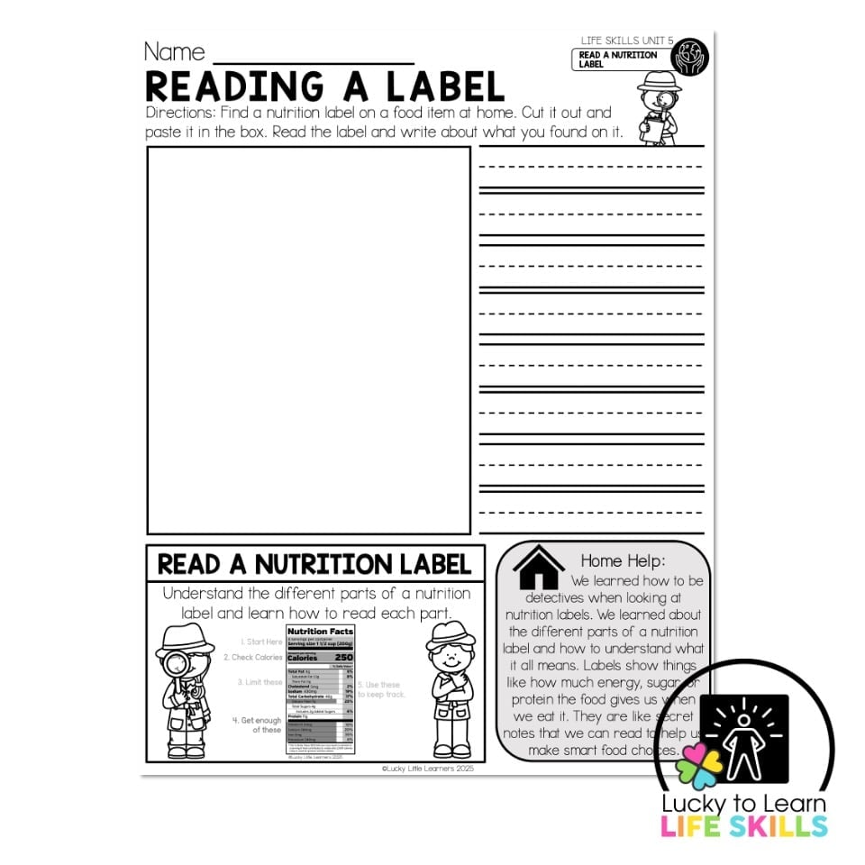 Lucky to Learn Life Skills - Unit 5 Healthy Living and Nutrition - Read ...