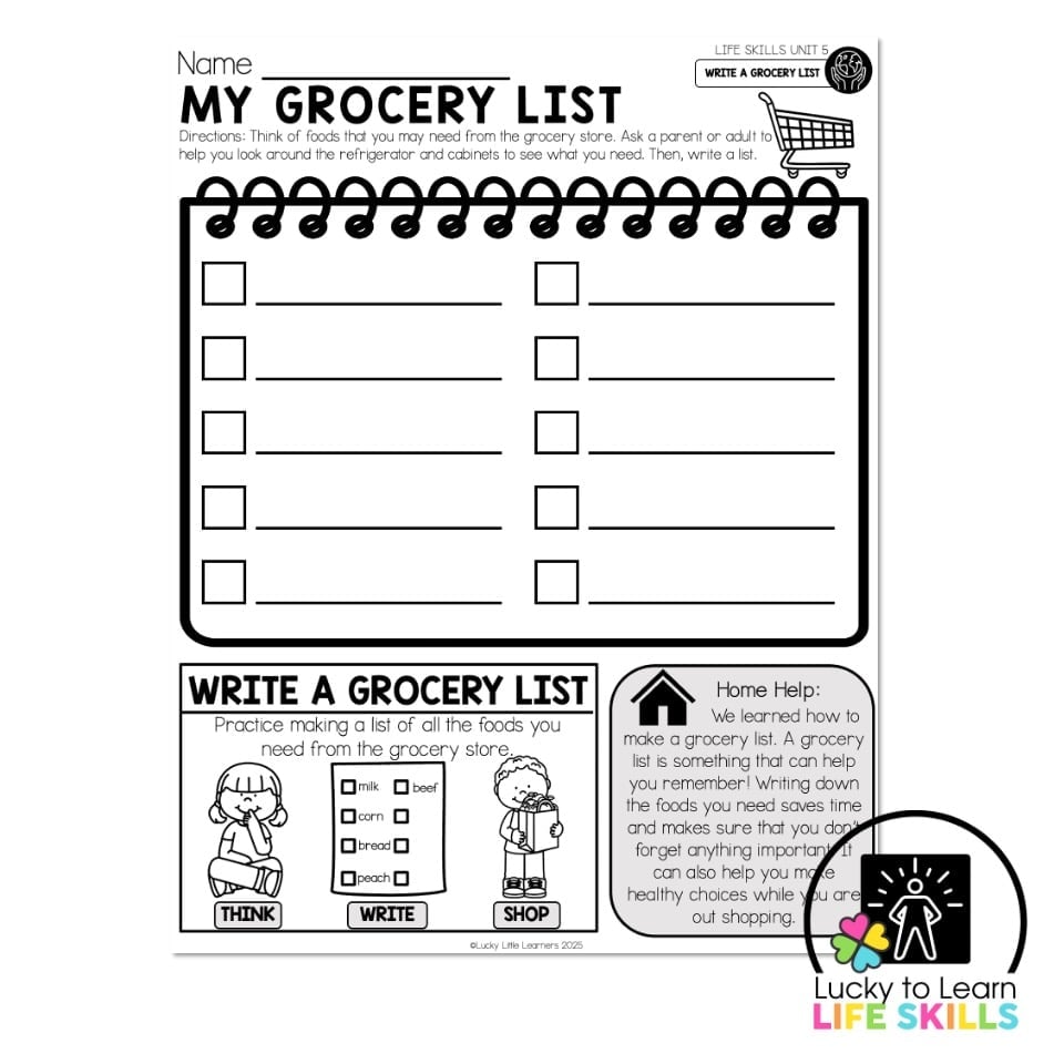 Lucky to Learn Life Skills - Unit 5 Healthy Living and Nutrition ...