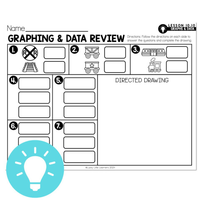 Lucky to Learn Math - 1st Grade - Lesson 10.10 - Graphs and Data Review ...