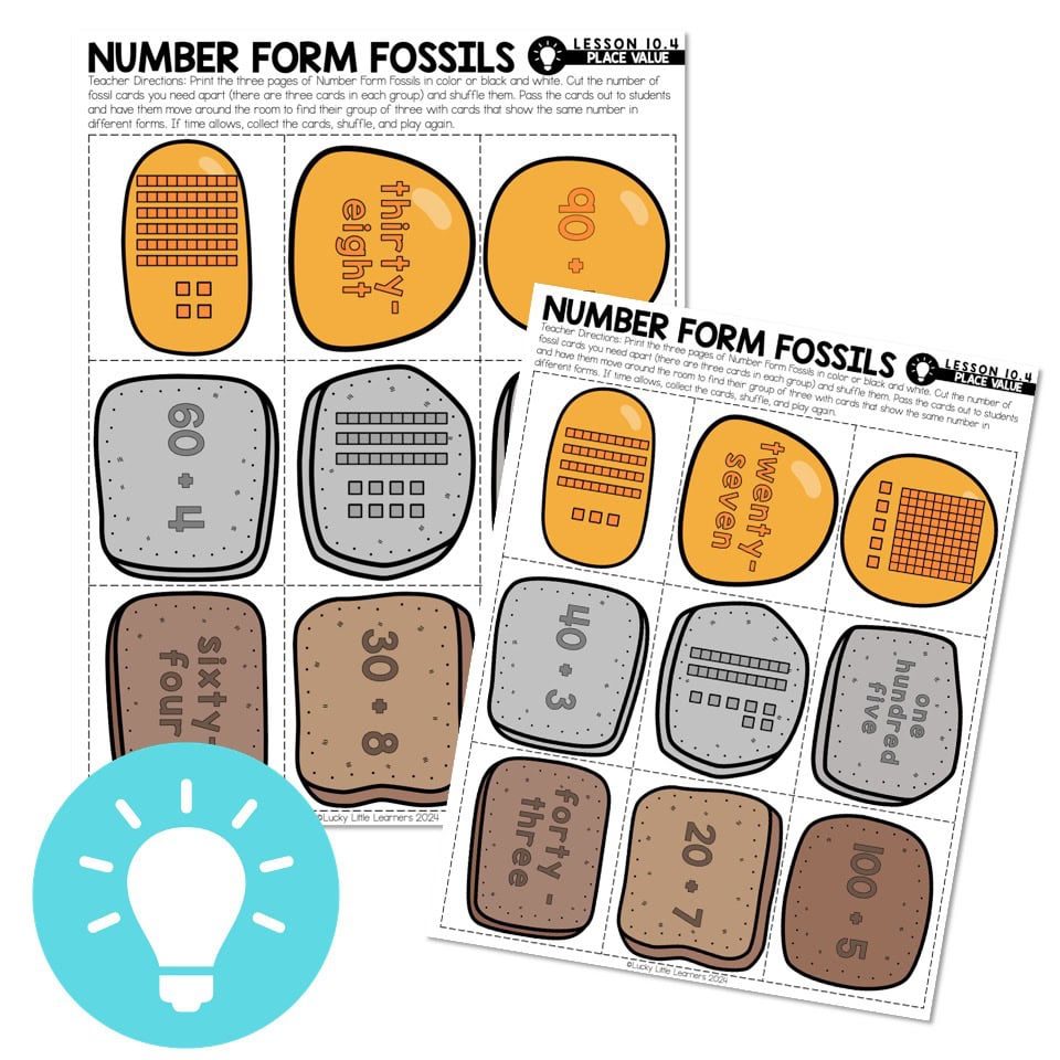 Lucky to Learn Math - 1st Grade - Lesson 10.4 - Place Value Review ...