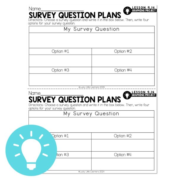 Lucky to Learn Math - 1st Grade - Lesson 9.14 - Create Graphs - Mini ...