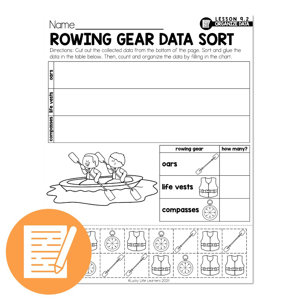 Lucky to Learn Math - 1st Grade - Lesson 9.2 - Organize Data ...
