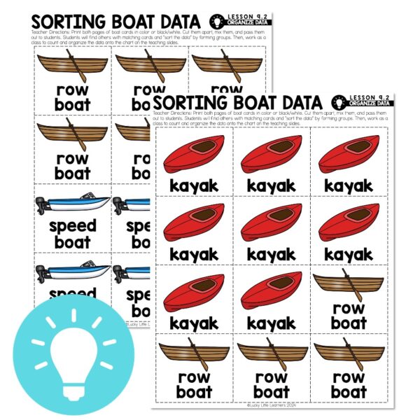Lucky to Learn Math - 1st Grade - Lesson 9.2 - Organize Data - Mini ...