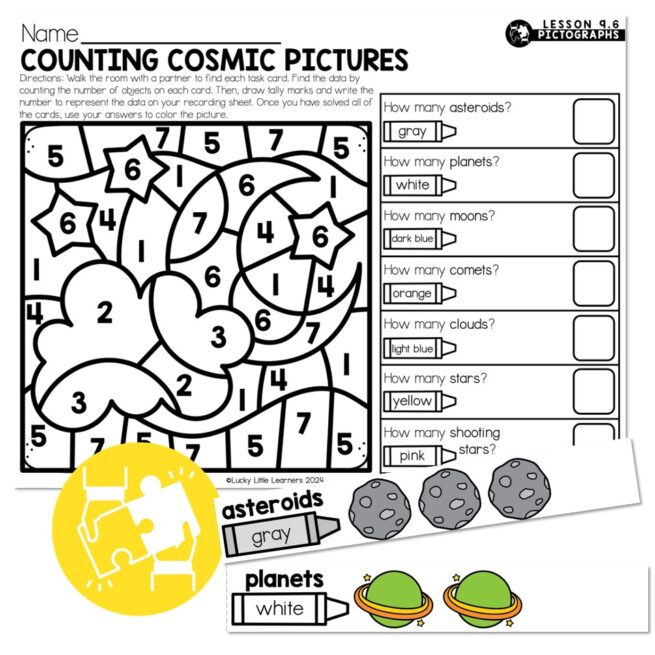 Lucky to Learn Math - 1st Grade - Lesson 9.6 - Pictographs ...