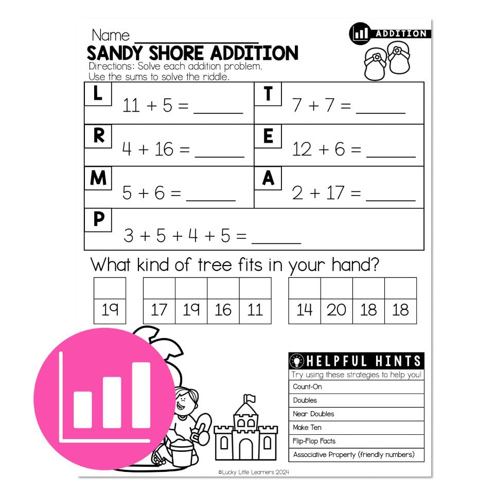 Lucky to Learn Math - 1st Grade - Unit 10 - End of Year Review Summer ...